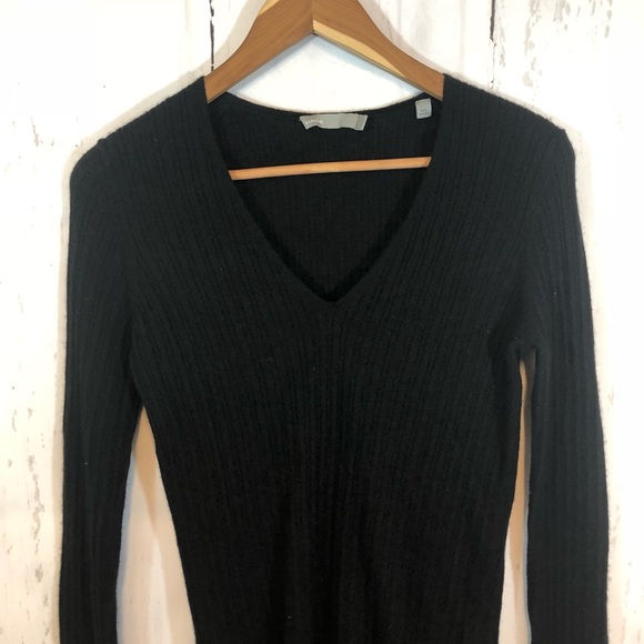 Vince | Sweaters | Vince Mixed Rib Cashmere Sweater Large | Poshmark
